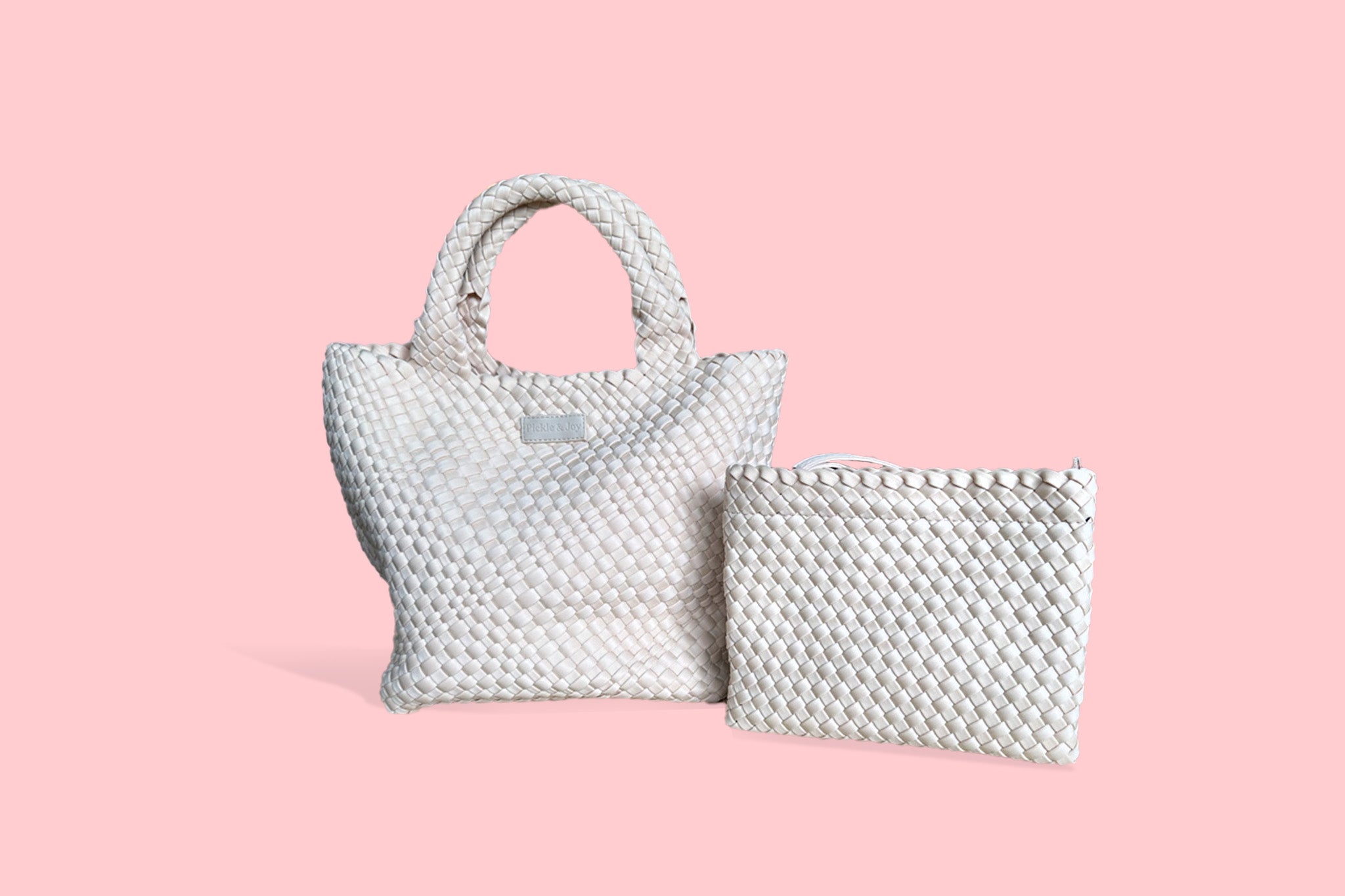 Classic Cream Woven Tote – Pickle & Joy